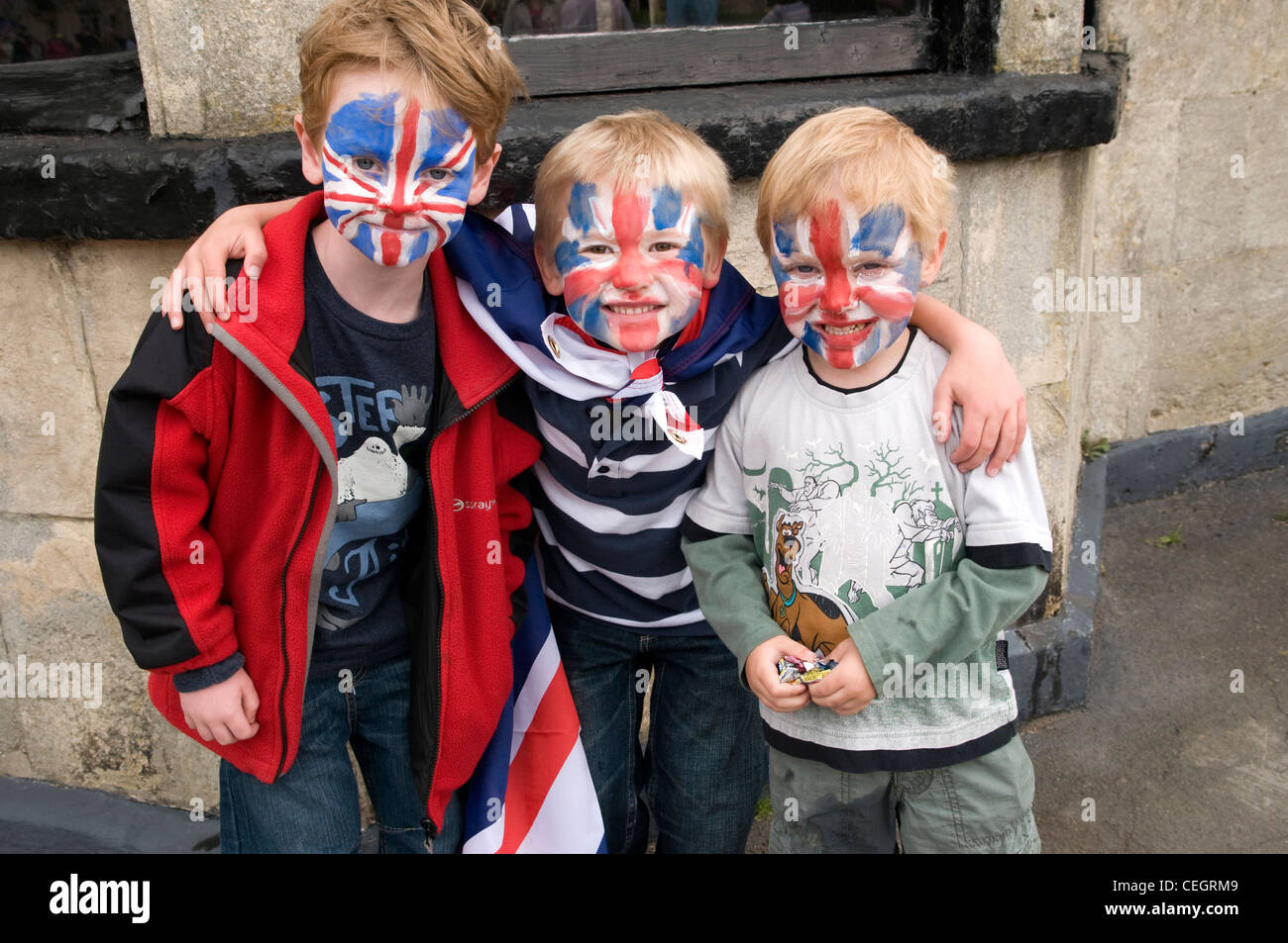 Children dressed up at a traditional street party Stock Photo - Alamy