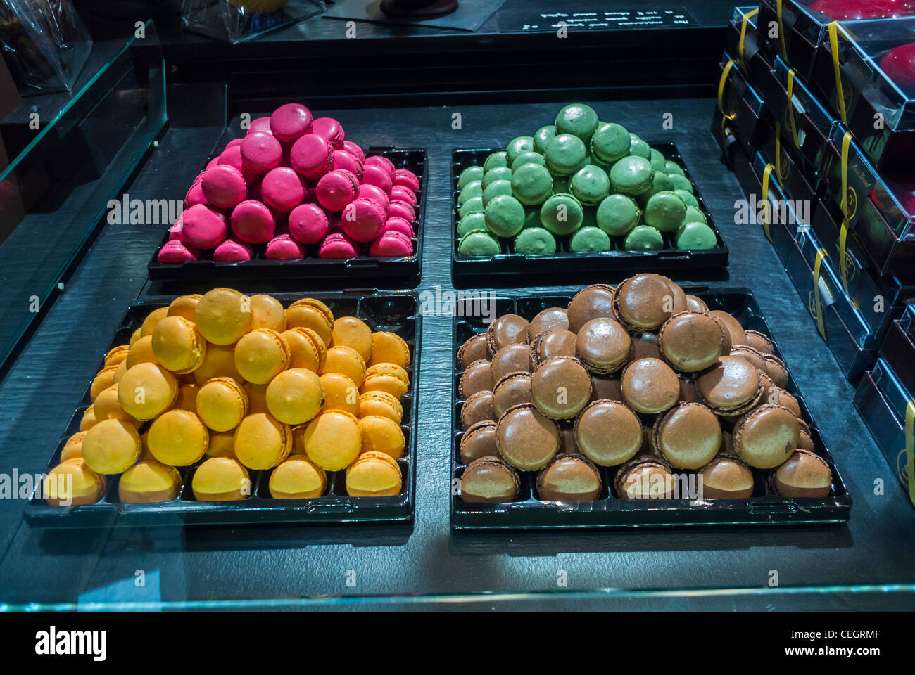 Paris, France, Close up, French Patisserie Bakery Shop, "Maison Georges ...