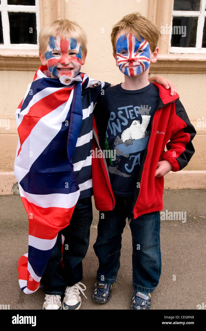 Children dressed up at a traditional street party Stock Photo - Alamy