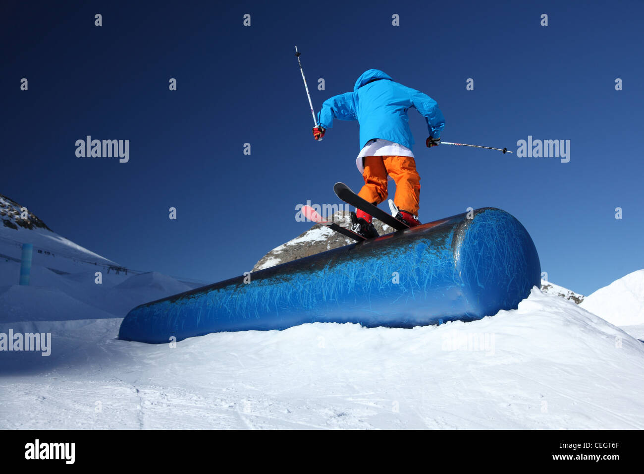 White Male With Balance Pole High Resolution Stock Photography and ...