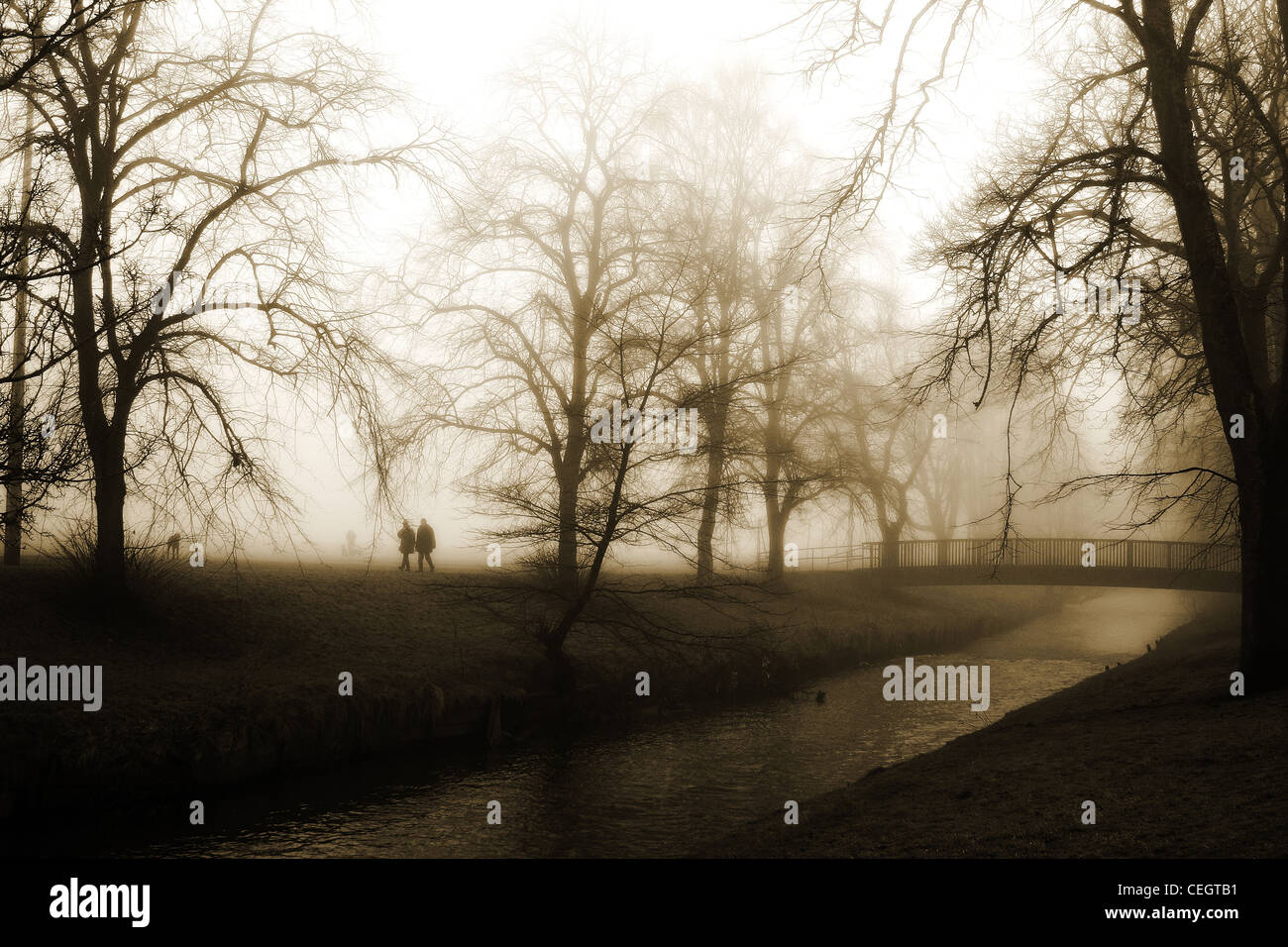 Winter Morning Mist Figure High Resolution Stock Photography and Images ...