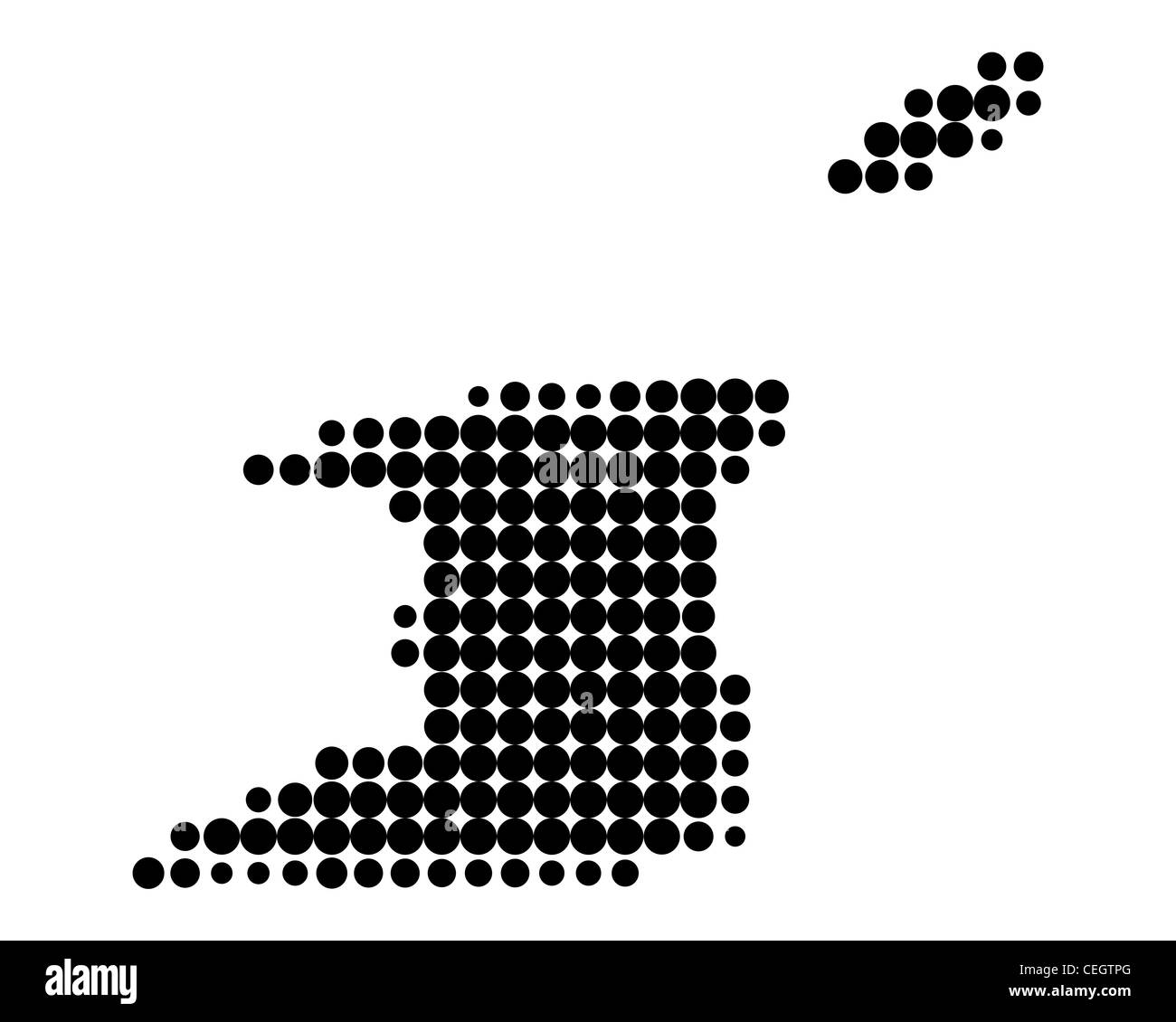 Trinidad tobago map Black and White Stock Photos & Images - Alamy
