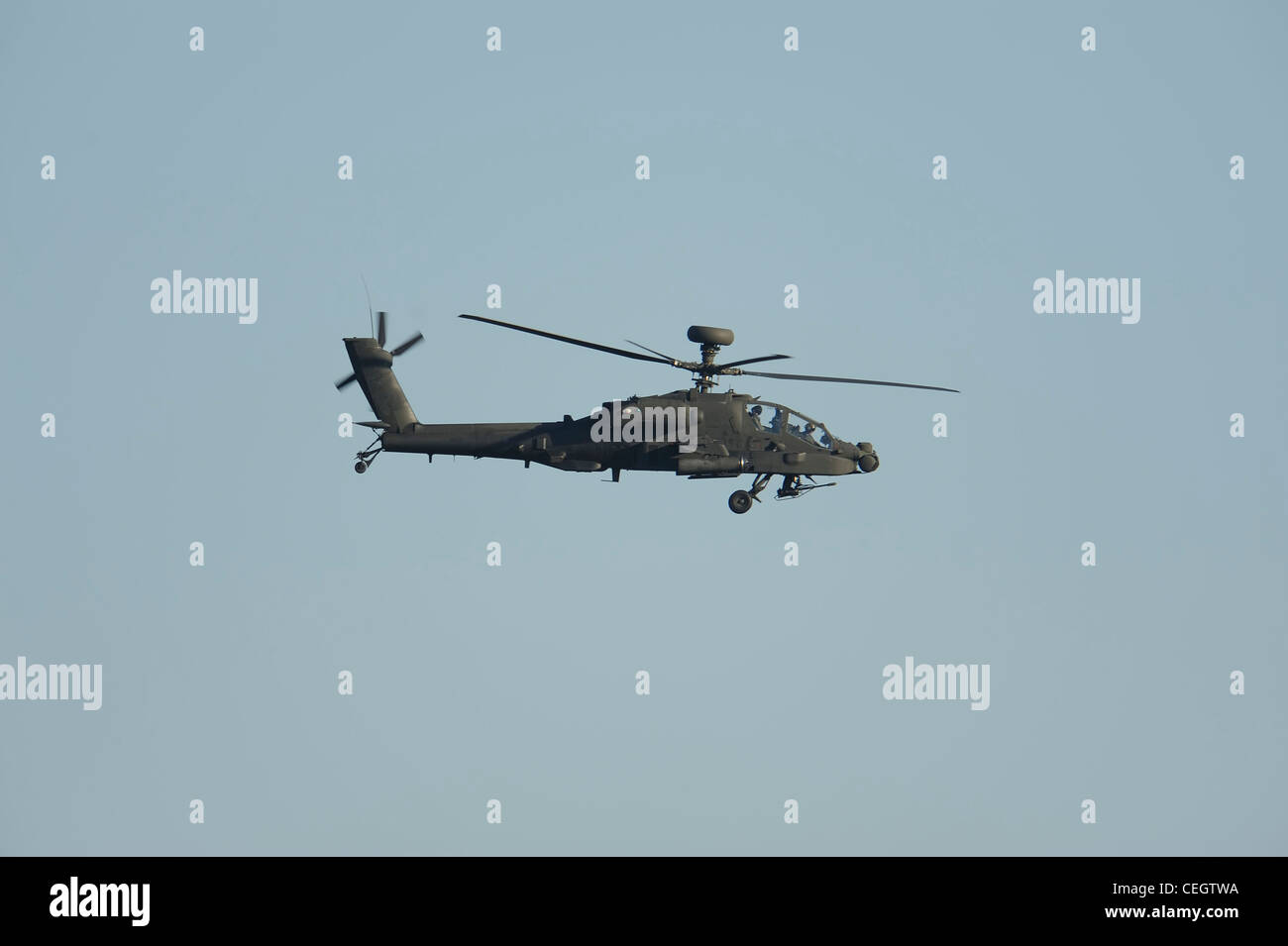 ah-64 apache helicopter gunship Stock Photo - Alamy
