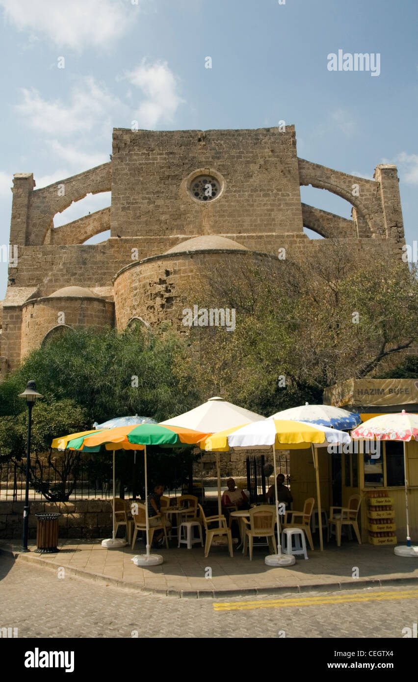 NORTH CYPRUS. FAMAGUSTA; WALLS OF CHURCH OF ST. PETER AND ST. PAUL WITH ...