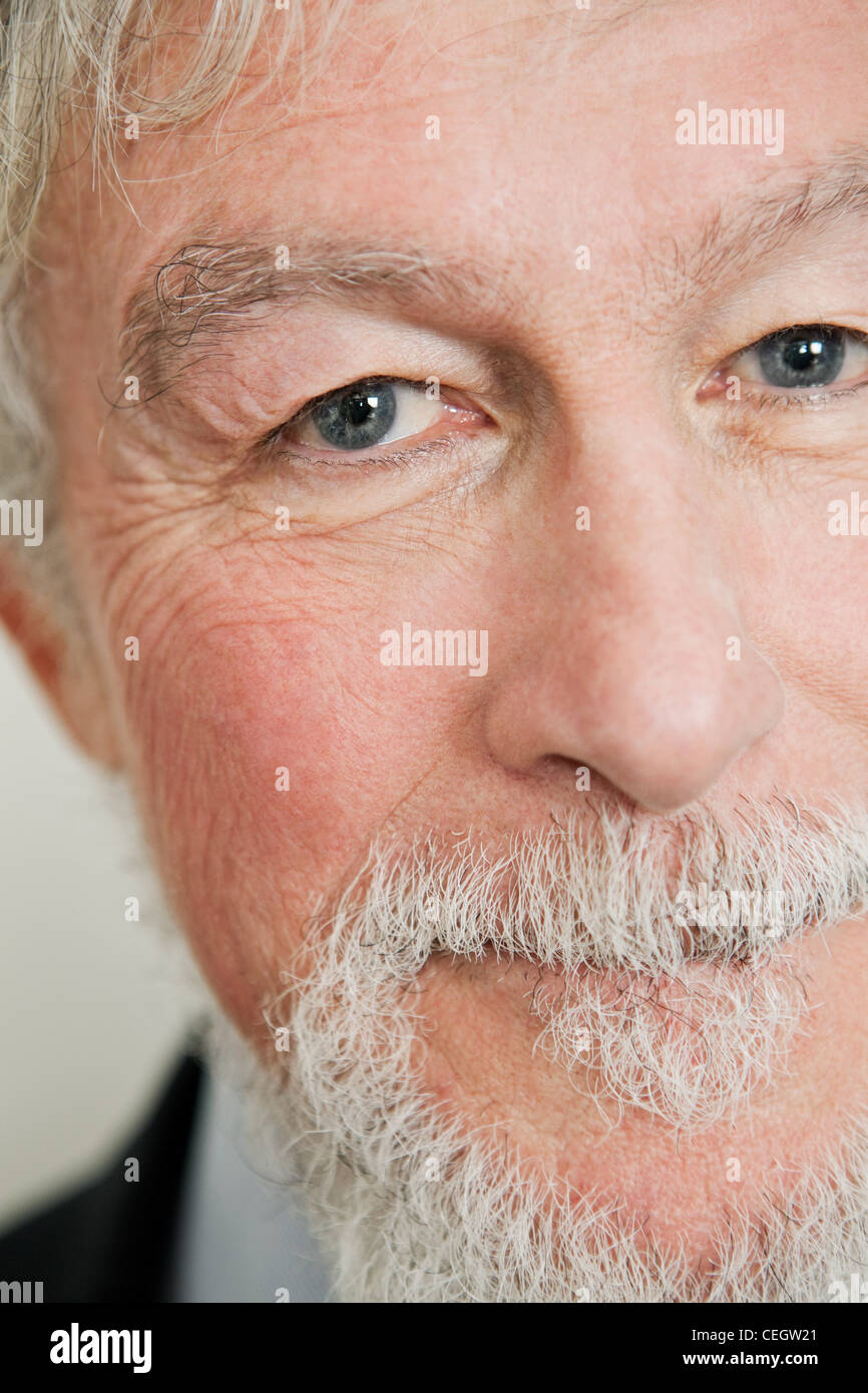Close up on face of senior man Stock Photo - Alamy