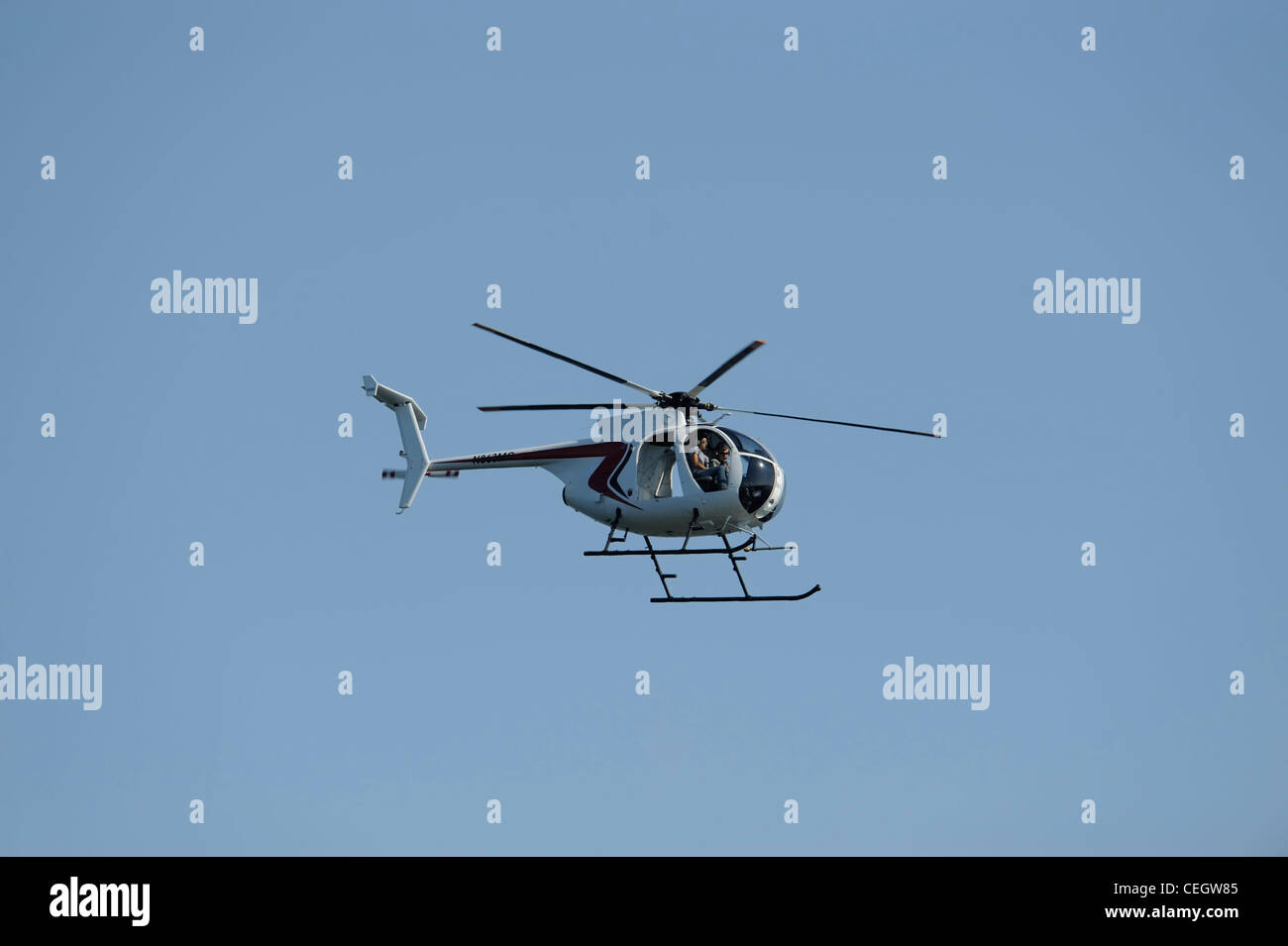 hughes 500 helicopter carrying out survey work Stock Photo - Alamy