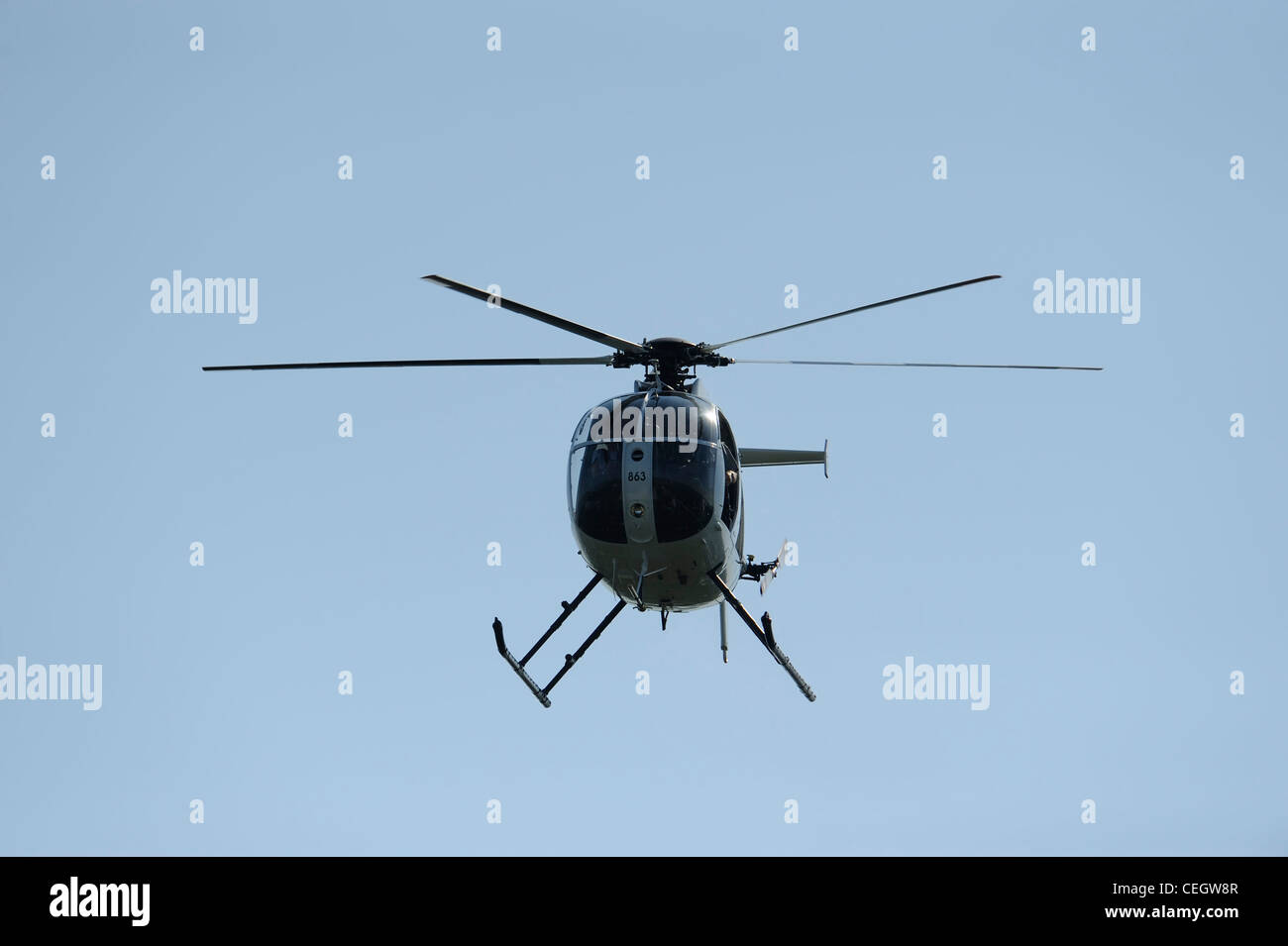 hughes 500 helicopter carrying out survey work Stock Photo - Alamy