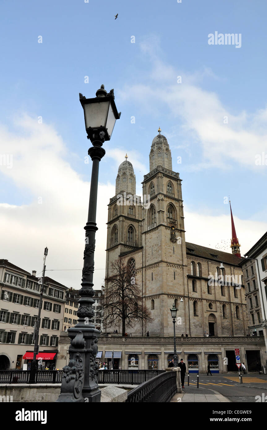 Grossmünster, one of the most famous church in zurich Stock Photo - Alamy