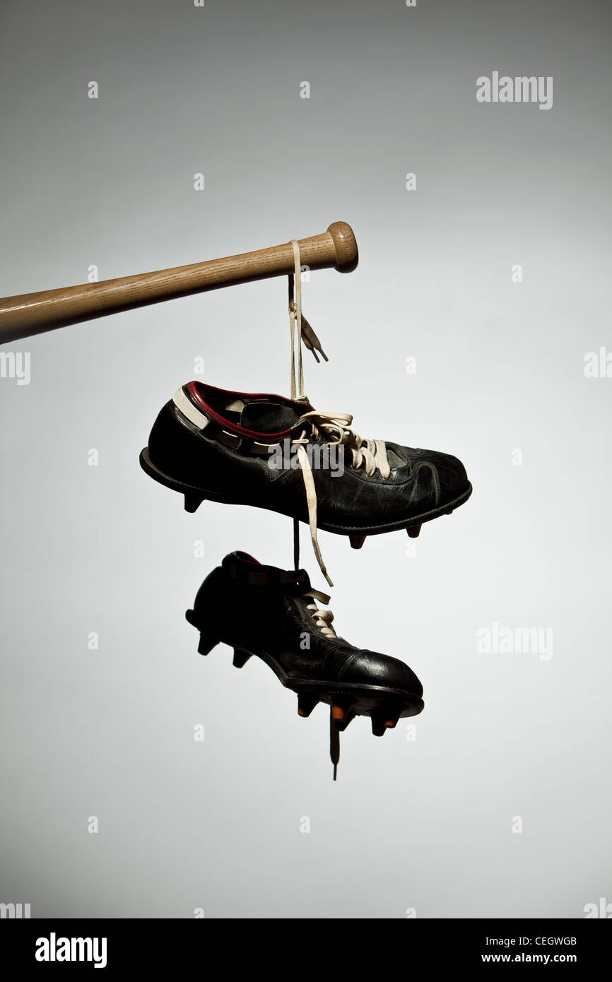 Baseball cleat bat hi-res stock photography and images - Alamy