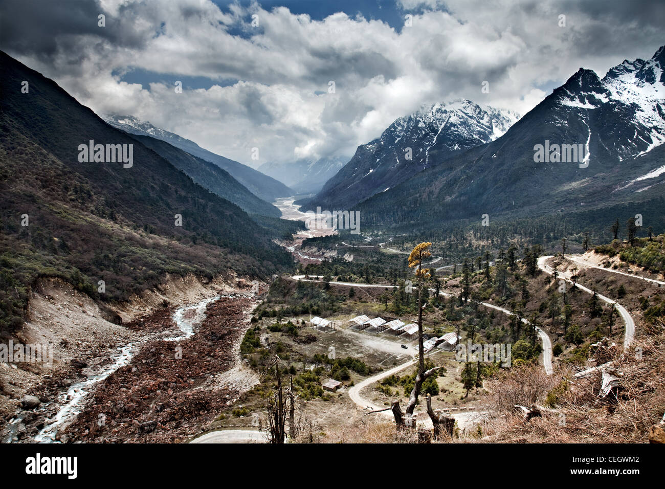 Yumthang Valley, Himalayan Kanchenjunga Region, Sikkim, India Stock ...