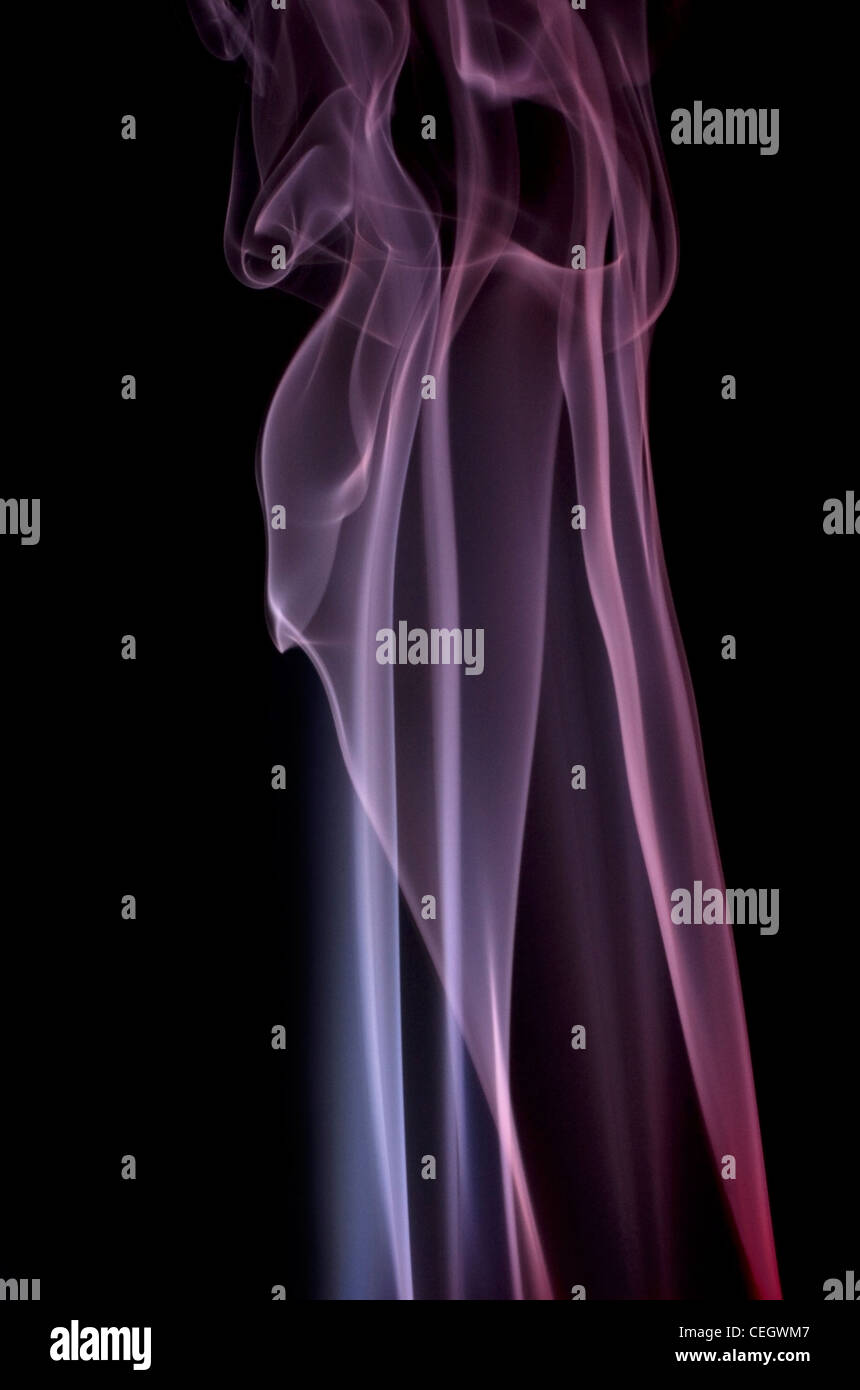 abstract picture showing some colored smoke in black back Stock Photo ...