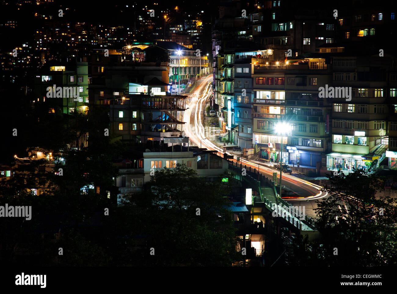 Mg Marg Gangtok At Night