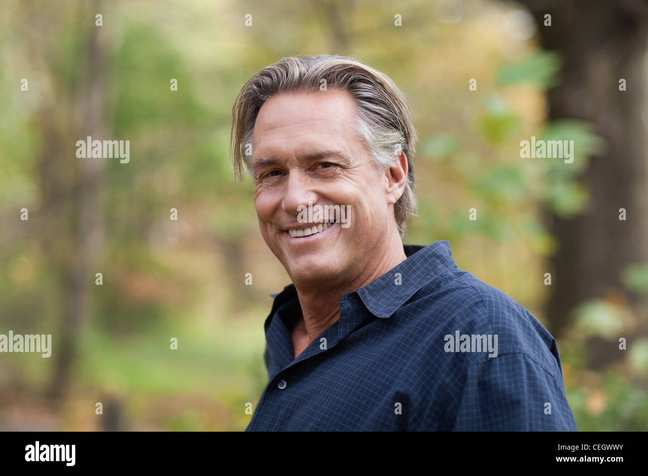 Mature man outdoors Stock Photo - Alamy
