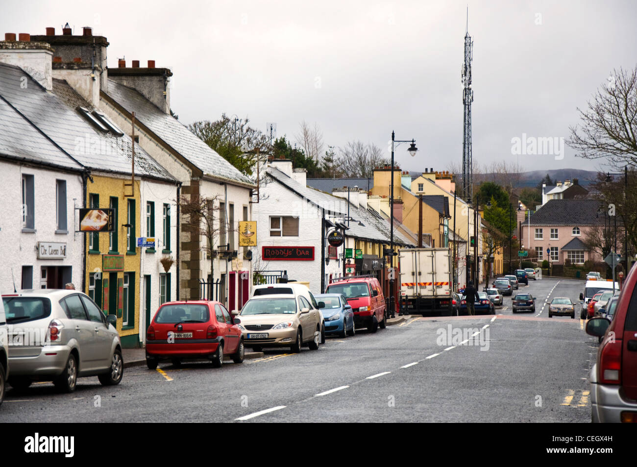 Main Street Glenties County Donegal Stock Photo - Alamy