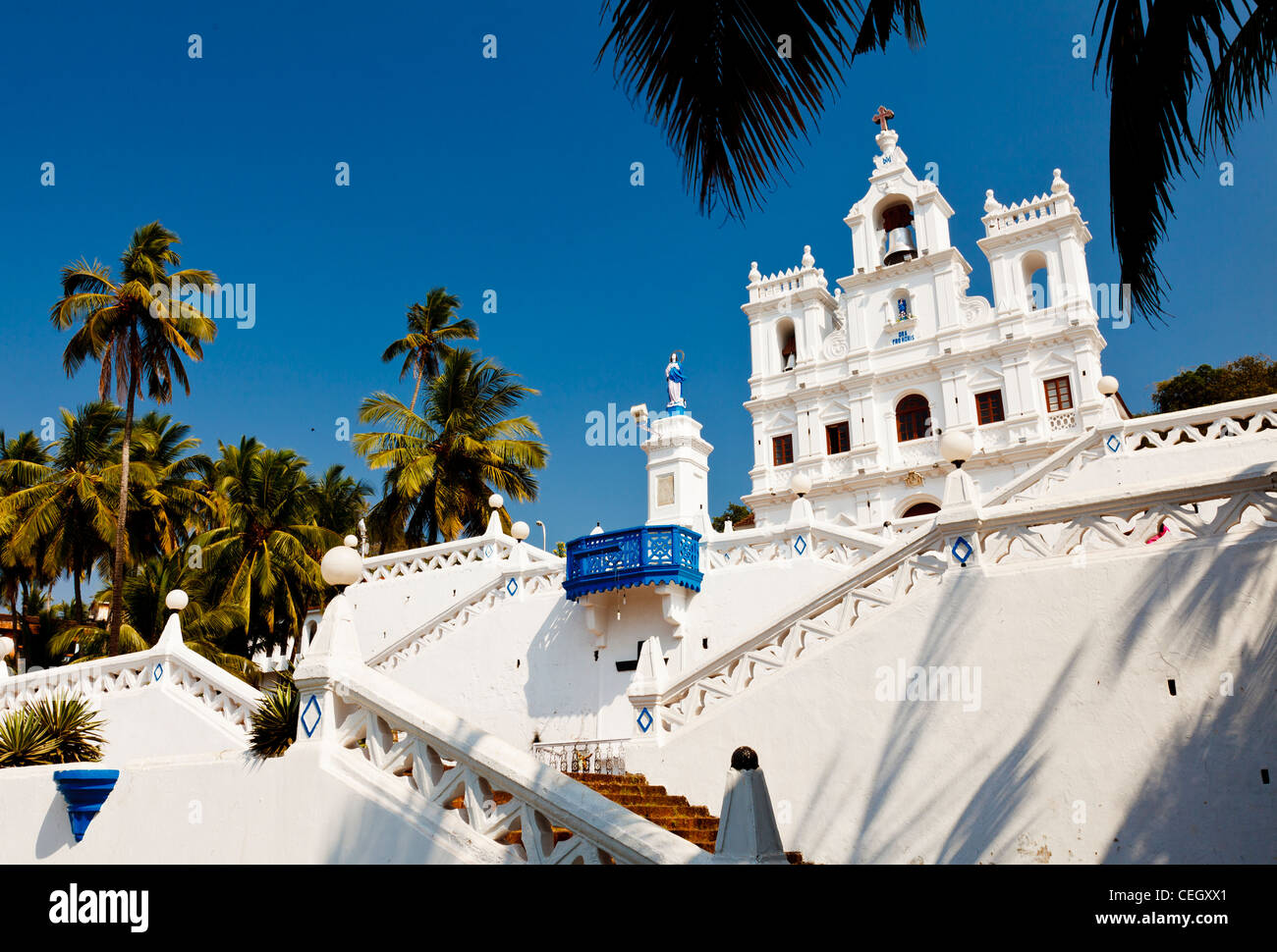 Immaculate conception church goa church hi-res stock photography and ...