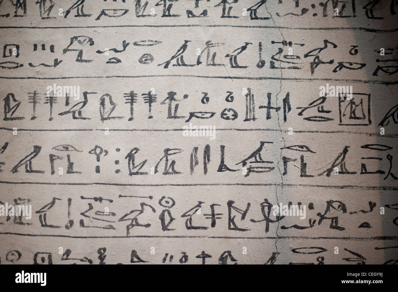 Egyptian hieroglyphics and papyrus hi-res stock photography and images ...