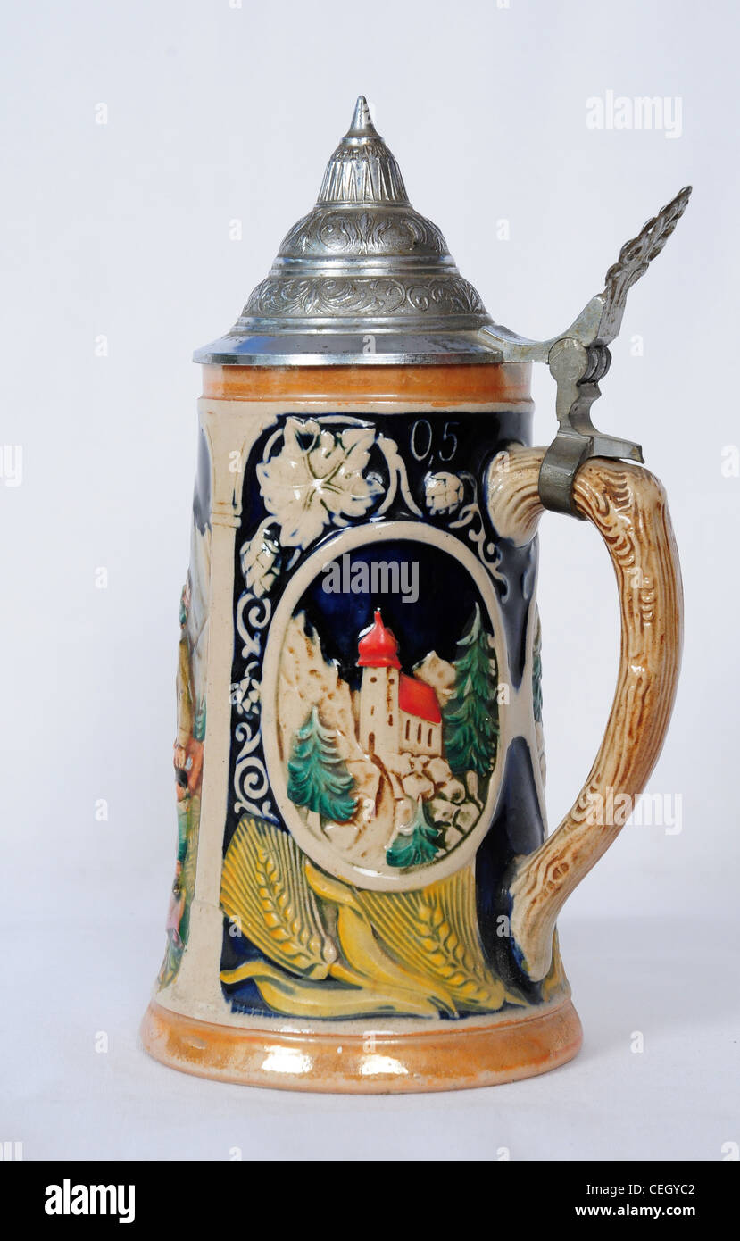 Stein drinking vessel. Made in Western Germany Stock Photo - Alamy