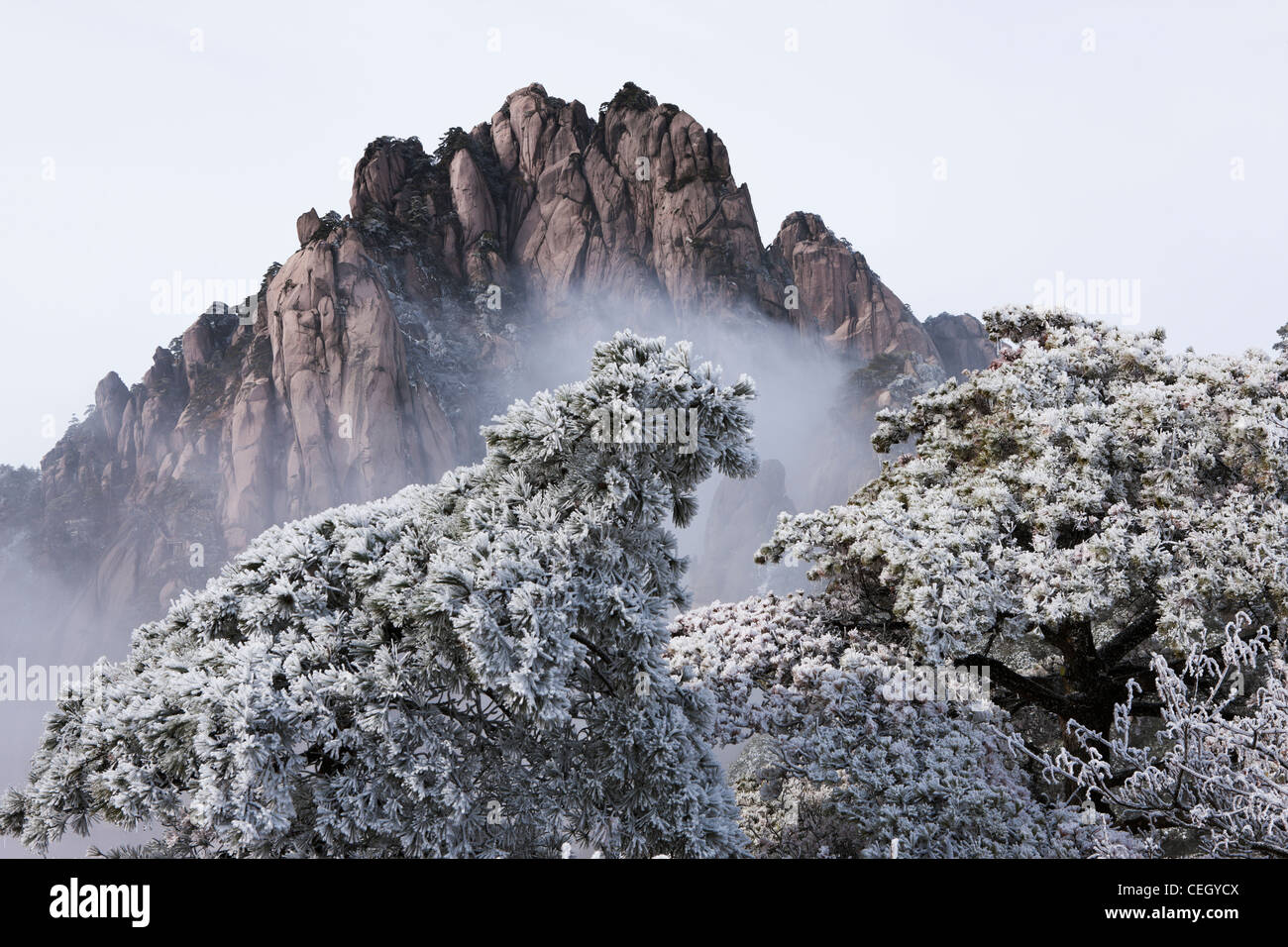 China Huangshan Anhui Province Physical Geography Tranquil Scene Cold ...