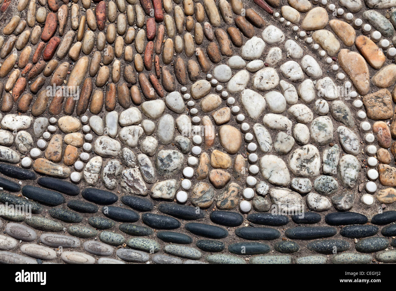 textured pebble pavement Stock Photo - Alamy