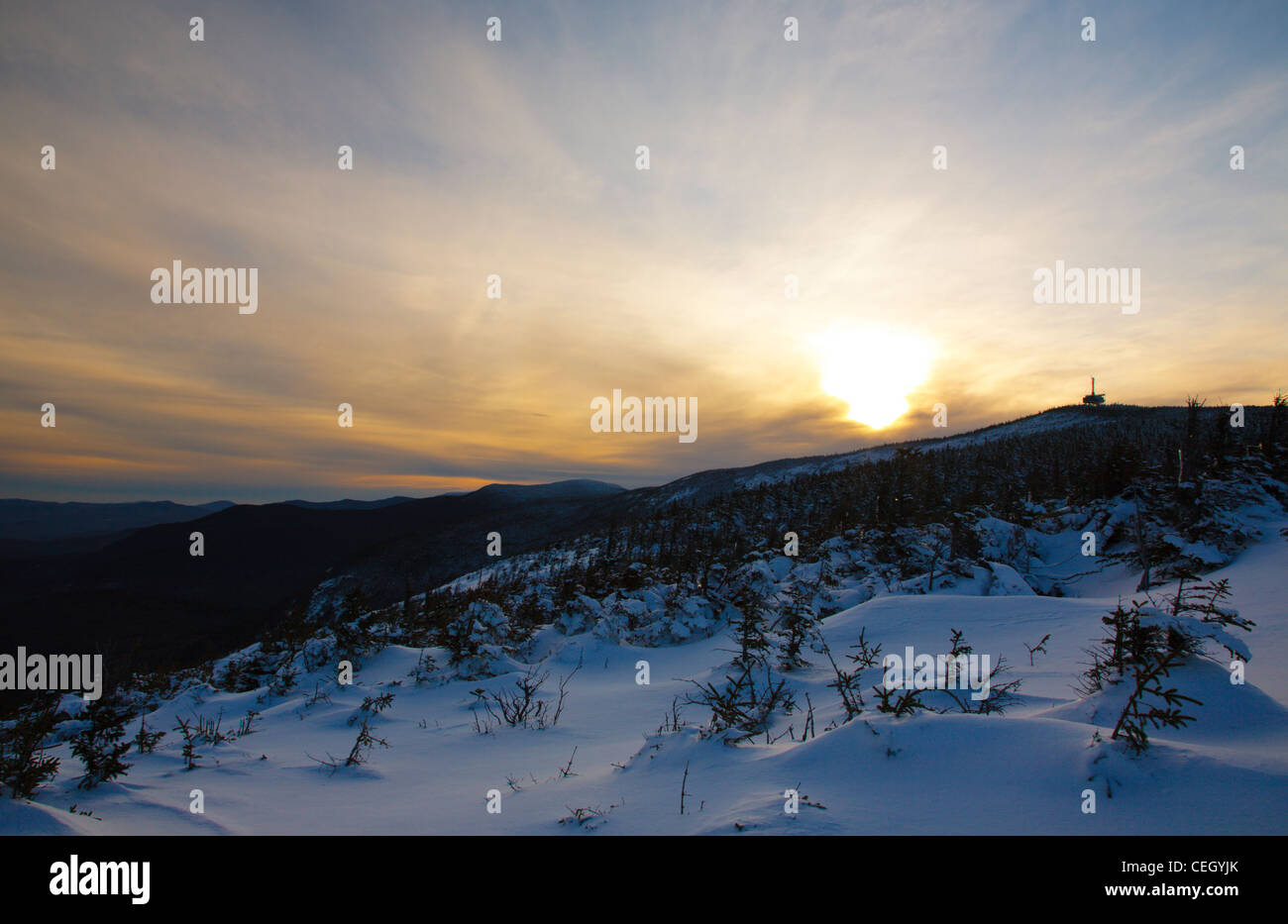 Franconia Notch State Park in the White Mountains, New Hampshire USA ...