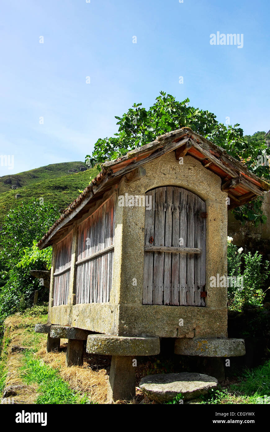 Espigueiros - old and typical warehouse to store maize and spike ...