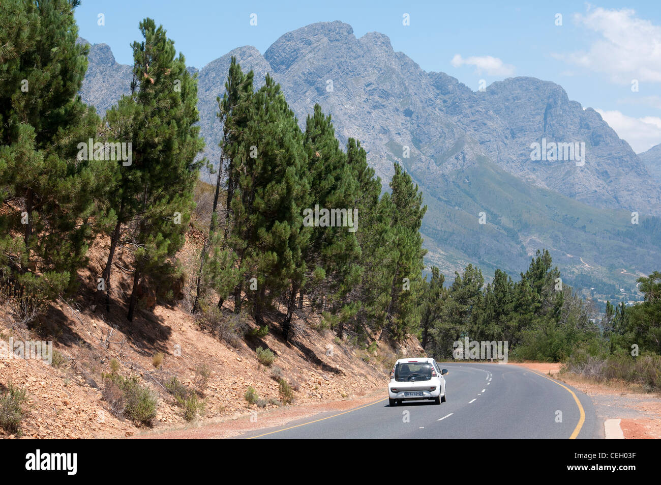 Car driving mountain pass hi-res stock photography and images - Alamy