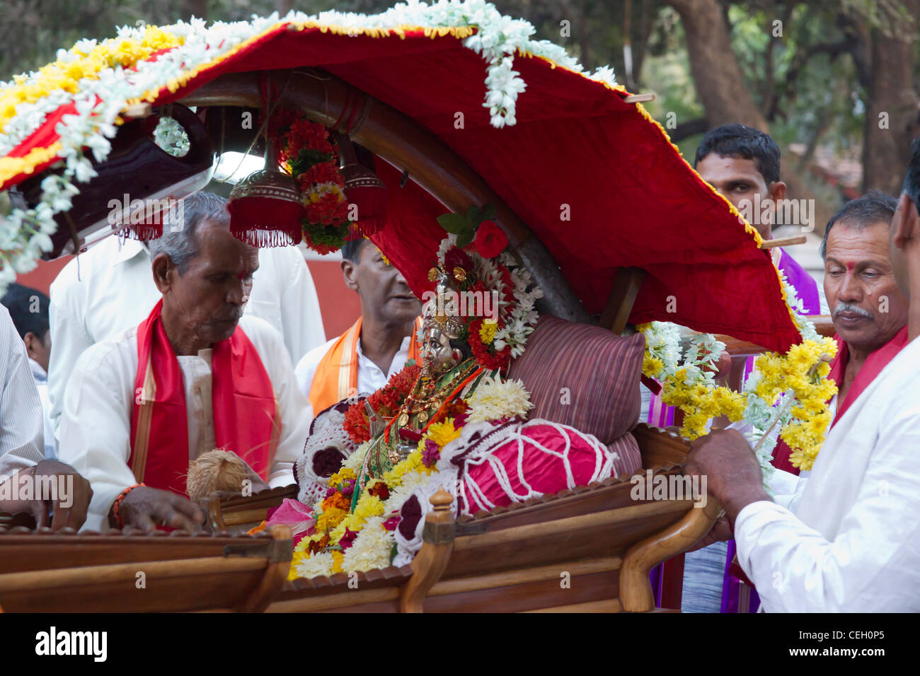 A Hindu festival giving thanks to the deity Bhumika Stock Photo - Alamy