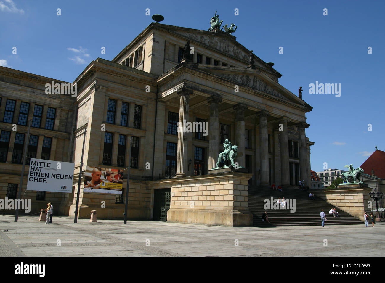 The Opera house (Konzerthaus) in Gendarmenmarkt square in Berlin ...