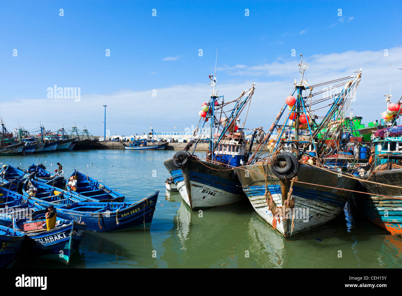 Traditional moroccan boats hi-res stock photography and images - Alamy