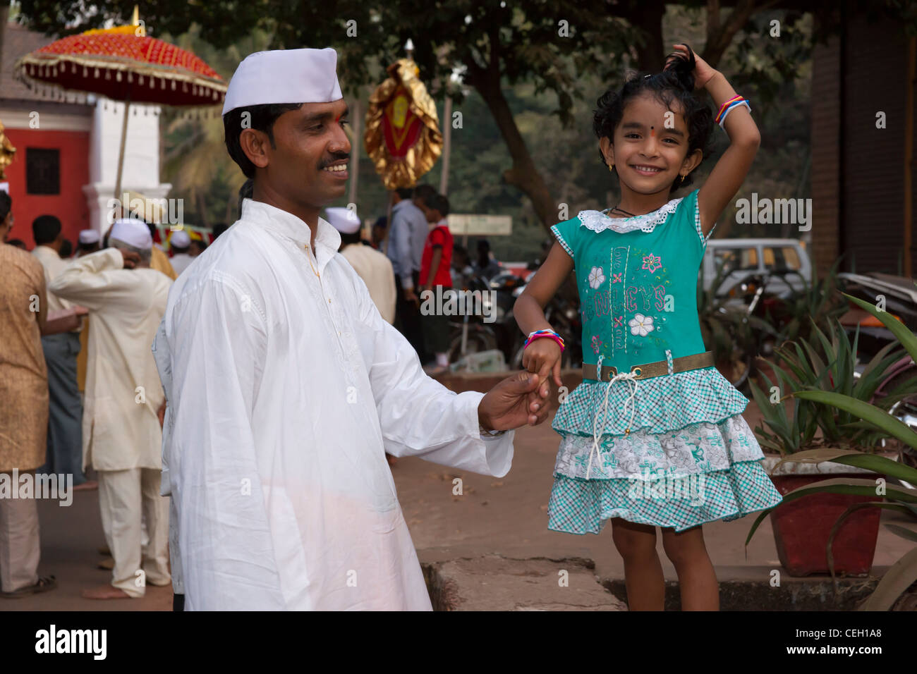A Hindu festival giving thanks to the deity Bhumika Stock Photo - Alamy