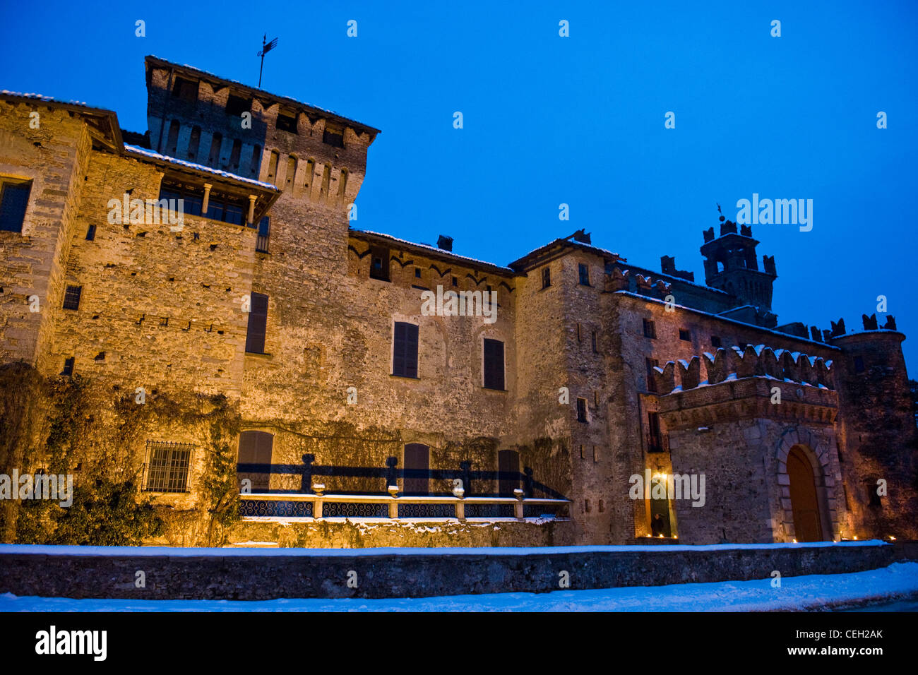 Visconti San Vito castle, Somma Lombardo, Lombardy, Italy Stock Photo ...
