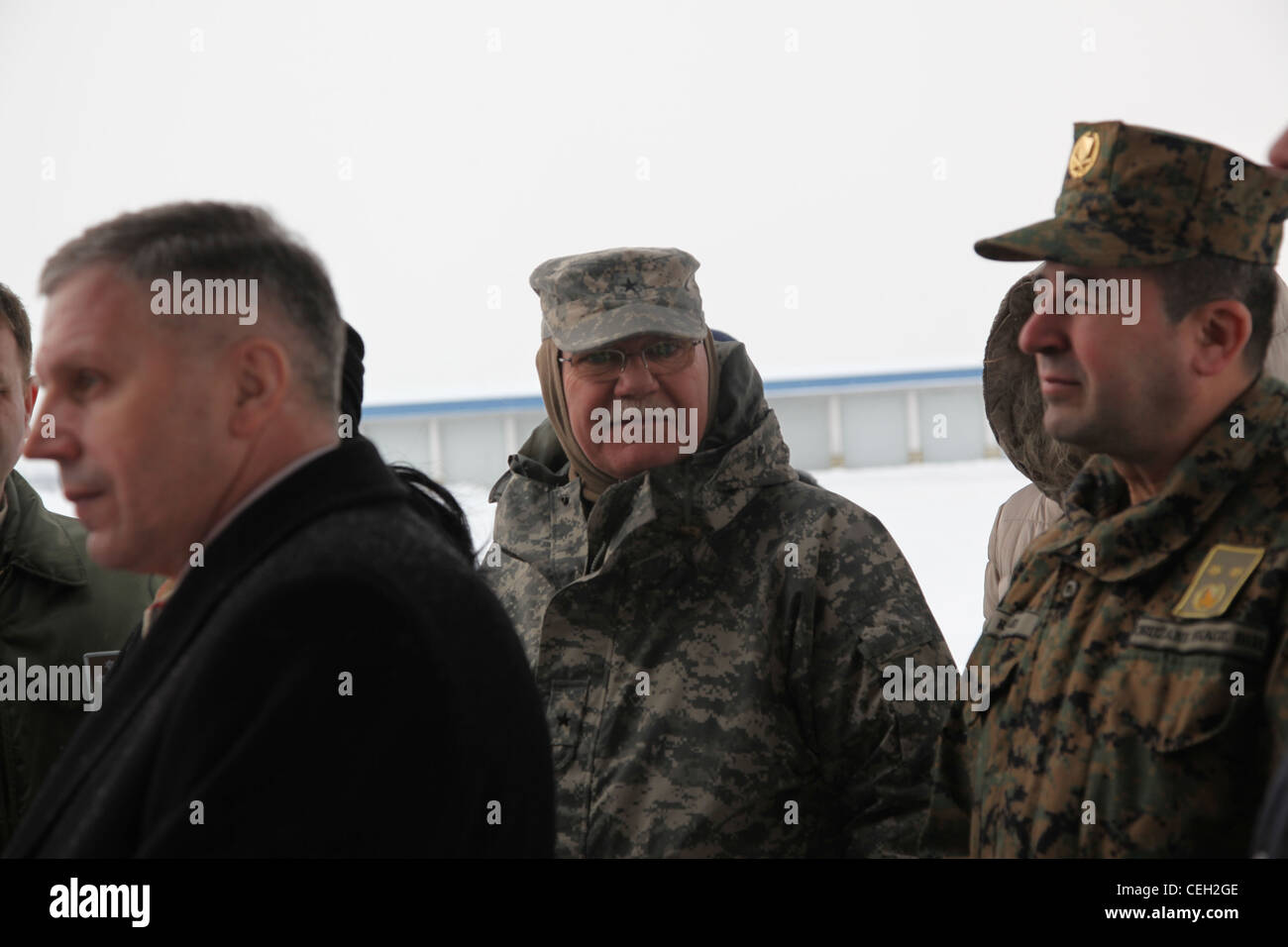 U.S. Army Brig. Gen. Gary Huffman, commander, NATO Headquarters in ...