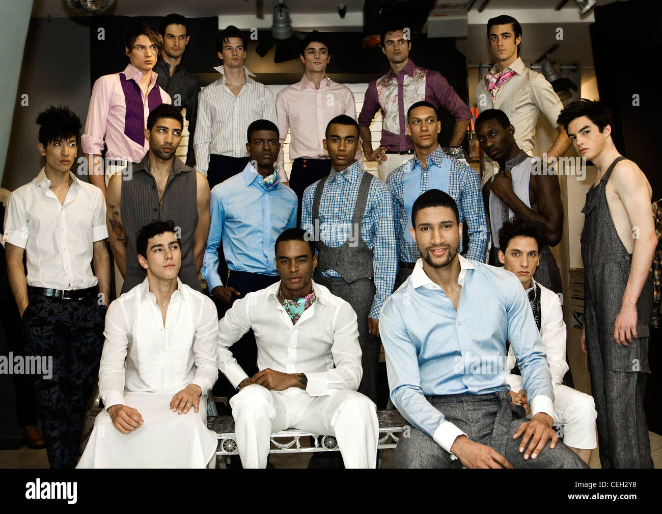 Men's collection after the catwalk Stock Photo - Alamy