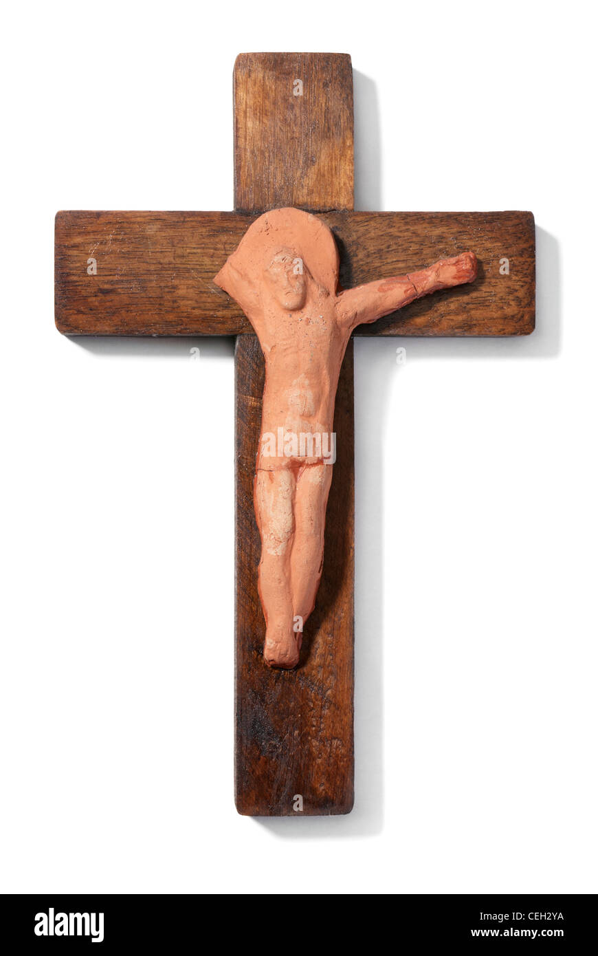 Studio shot of crucifix. A christian religious symbol Stock Photo - Alamy