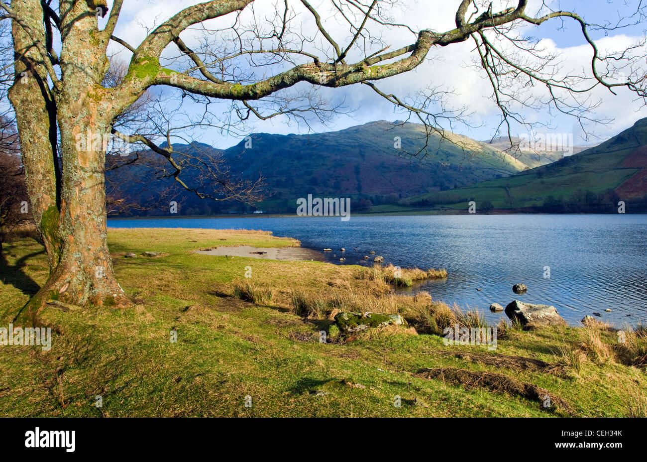 Brothers Water, Hartsop, January, Patterdale area, Lake District ...
