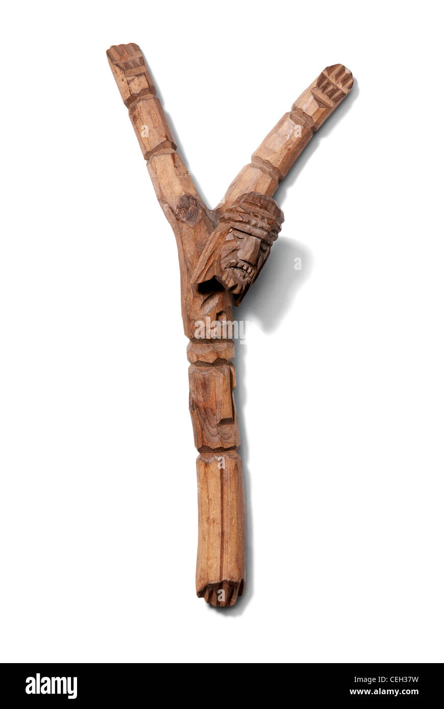 Studio shot of crucifix. A christian religious symbol Stock Photo - Alamy