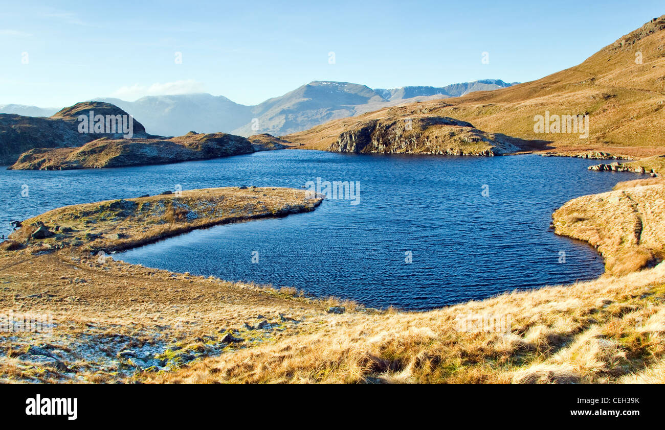 Angle tarn january lake district hi-res stock photography and images ...