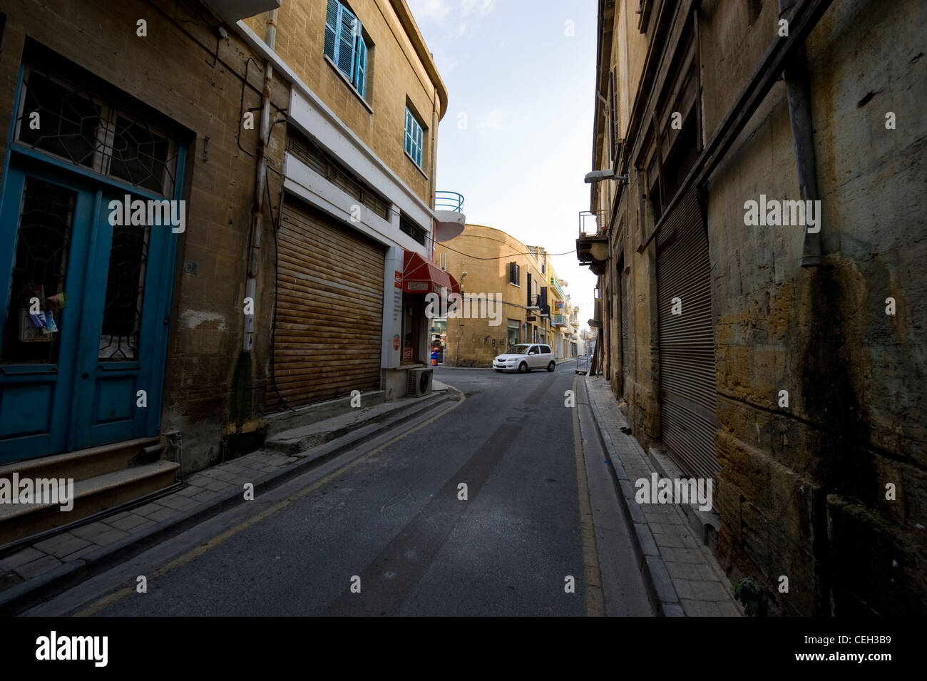 Nicosia the divided capital of Cyprus, seen from the Greek side Stock ...