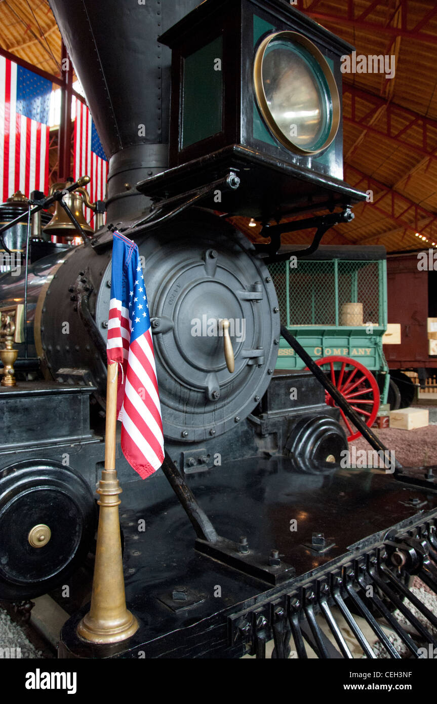 Maryland, Baltimore. B&O Railroad Museum. Historic Museum display Stock ...