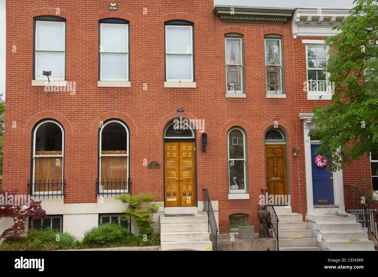 Maryland, Baltimore. The narrowest house in the city, only 96 inches ...