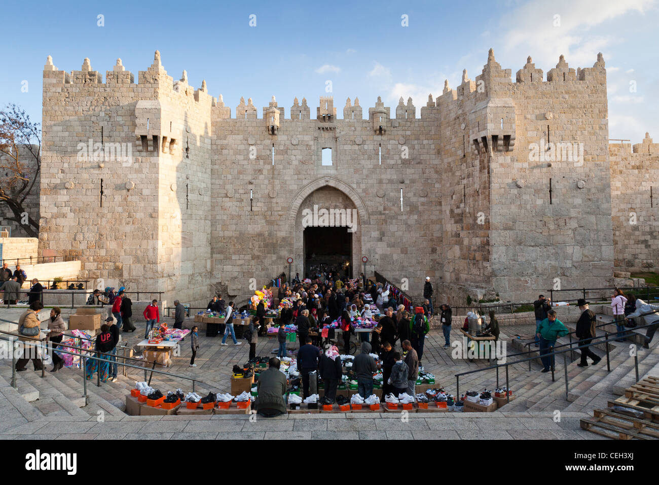 The Damascus Gate in Jerusalem Stock Photo - Alamy