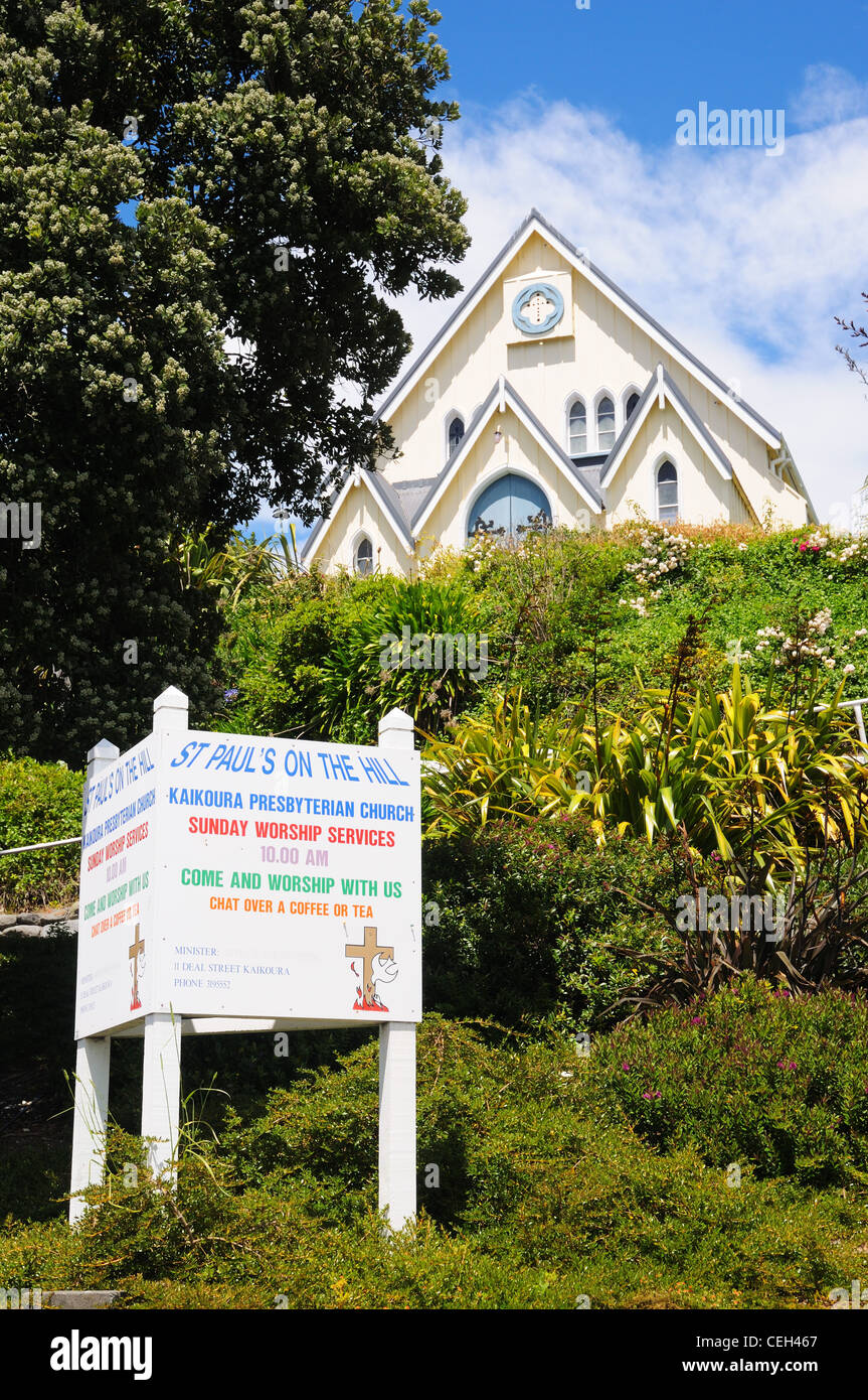 St Pauls church in Kaikoura New Zealand Stock Photo - Alamy