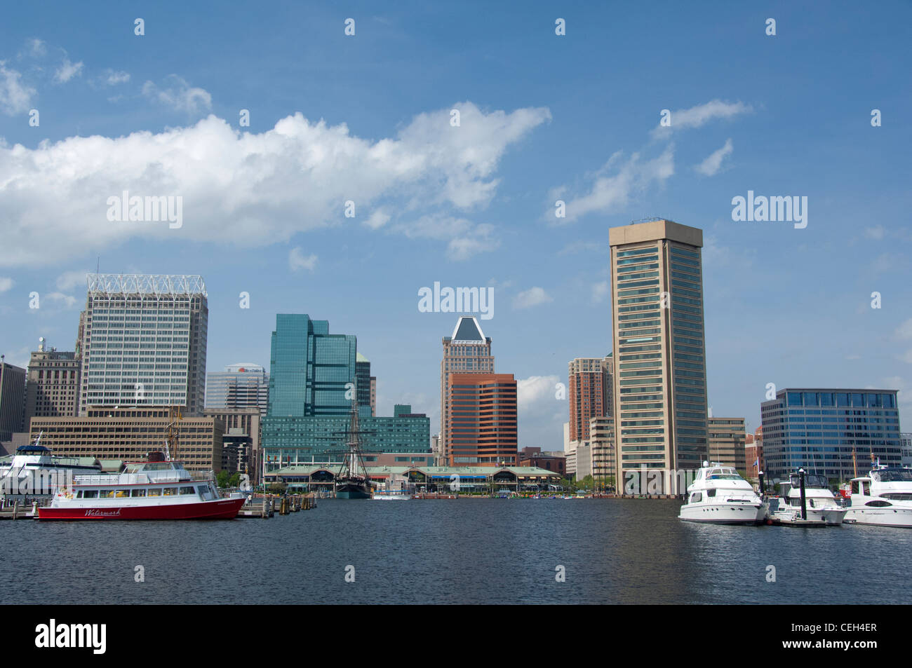 Maryland, Baltimore. National Historic Seaport of Baltimore. City ...