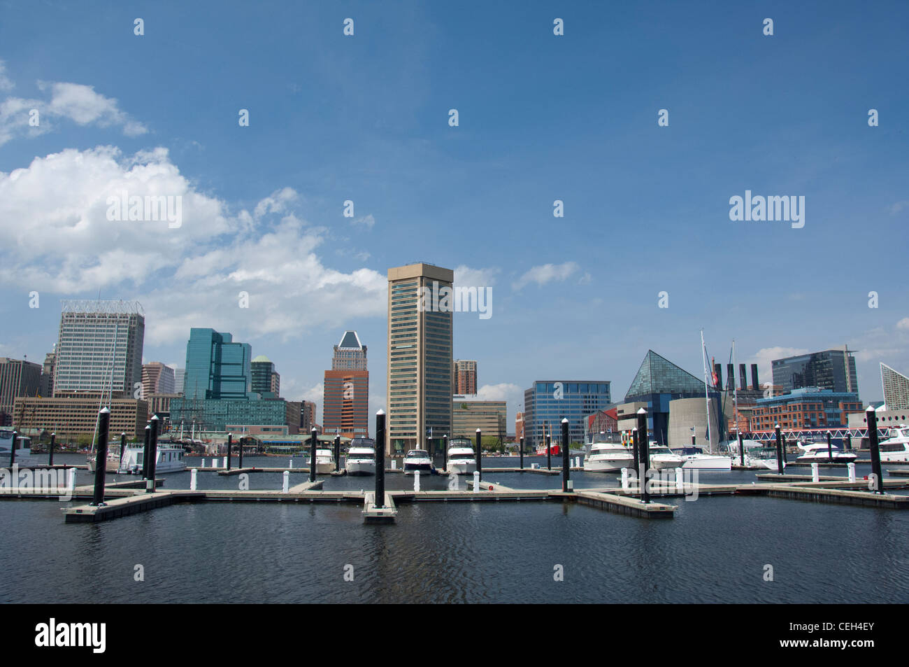 Maryland, Baltimore. National Historic Seaport of Baltimore. City ...