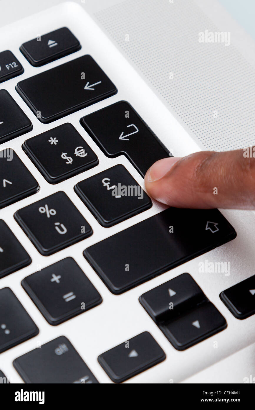 Computer human finger hi-res stock photography and images - Alamy