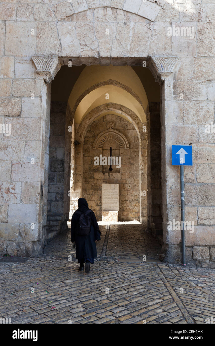 The Zion Gate in Jerusalem Stock Photo - Alamy