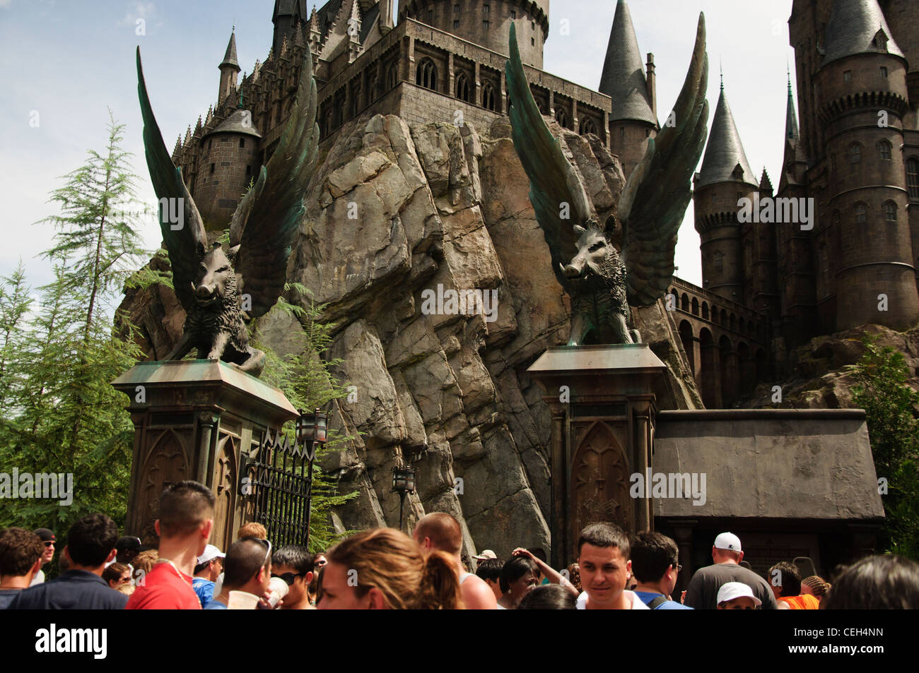 various buildings and surroundings around the landscape of the ...