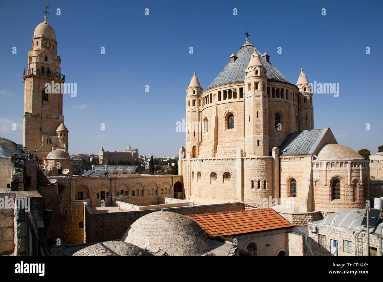 The Church and Monastery of the Dormition in Jerusalem Stock Photo - Alamy