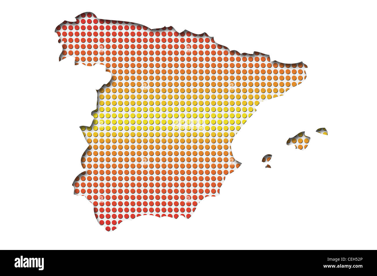 Spain map Cut Out Stock Images & Pictures - Alamy
