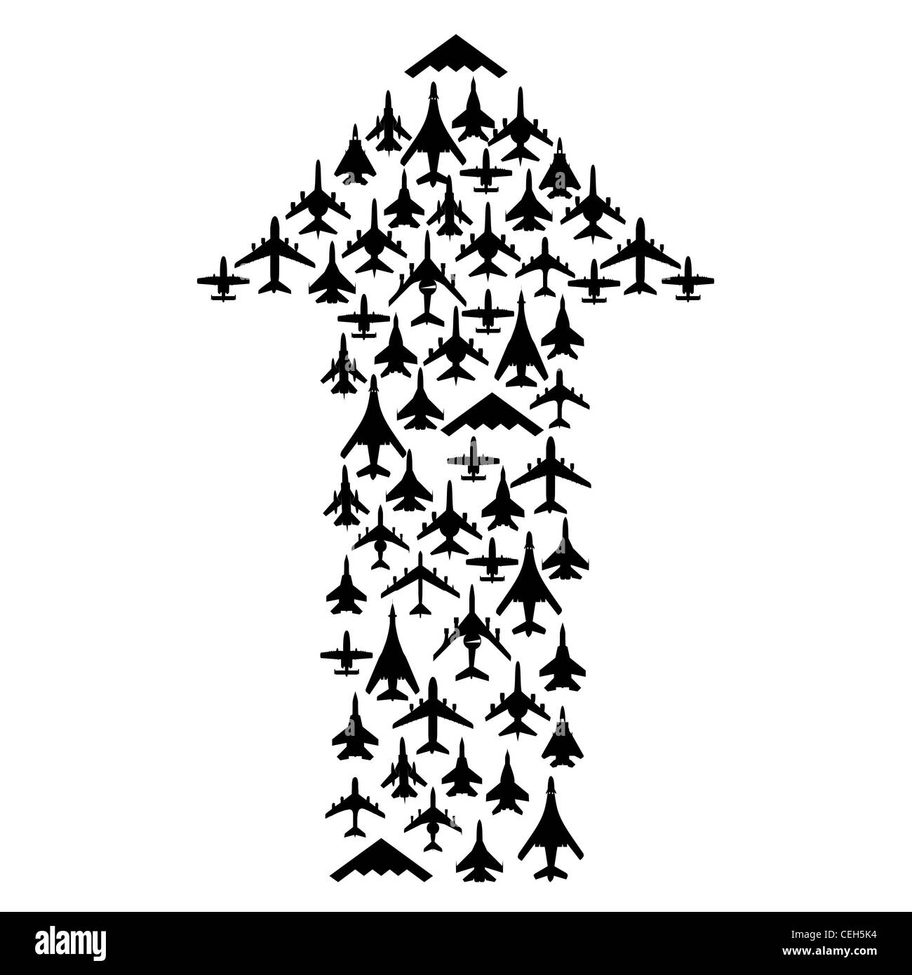 Aircraft flying in Black and White Stock Photos & Images - Alamy